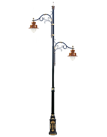Decorative Street Light Pole Led Lighting Steel Street Lamp Post - Yol ...